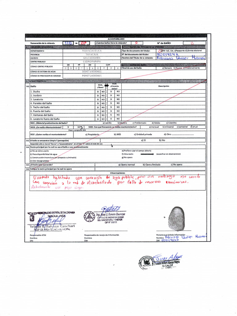 Viv 118 Ficha Diagnóstico | PDF