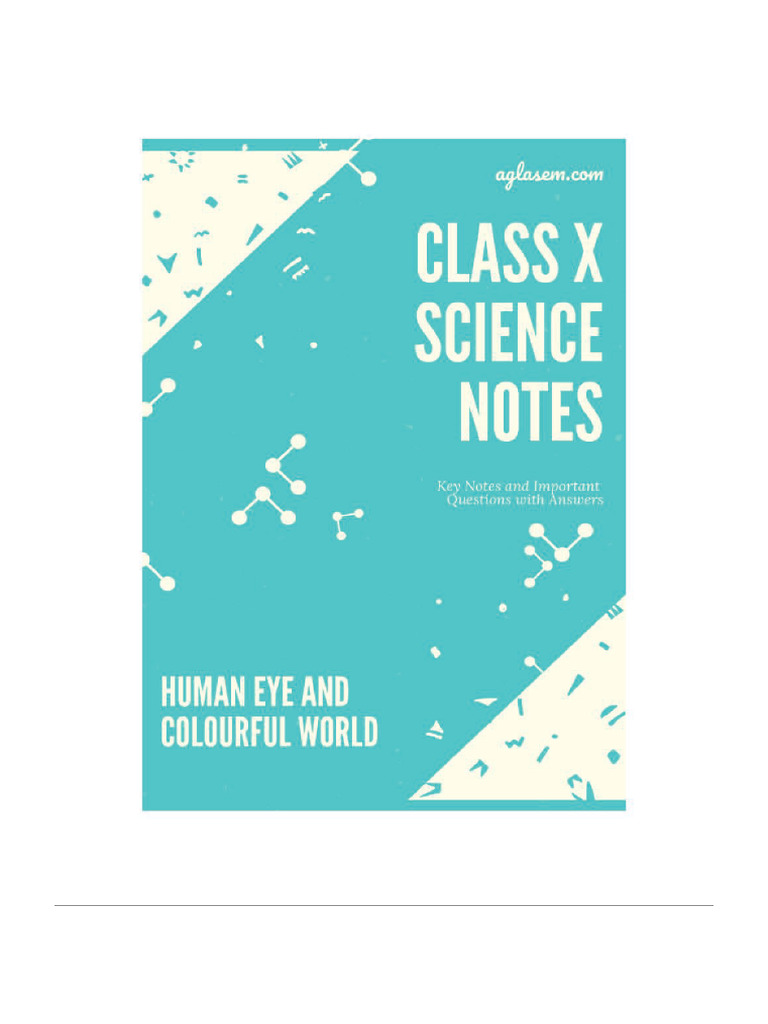 Human Eye Notes | PDF