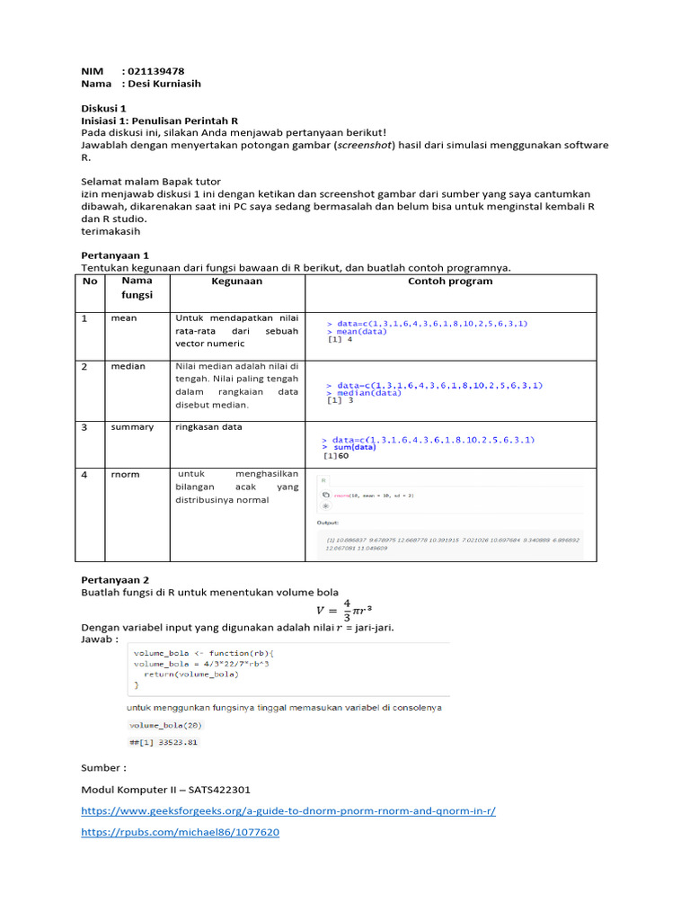Diskusi 1 SATS4223 Komputer II | PDF
