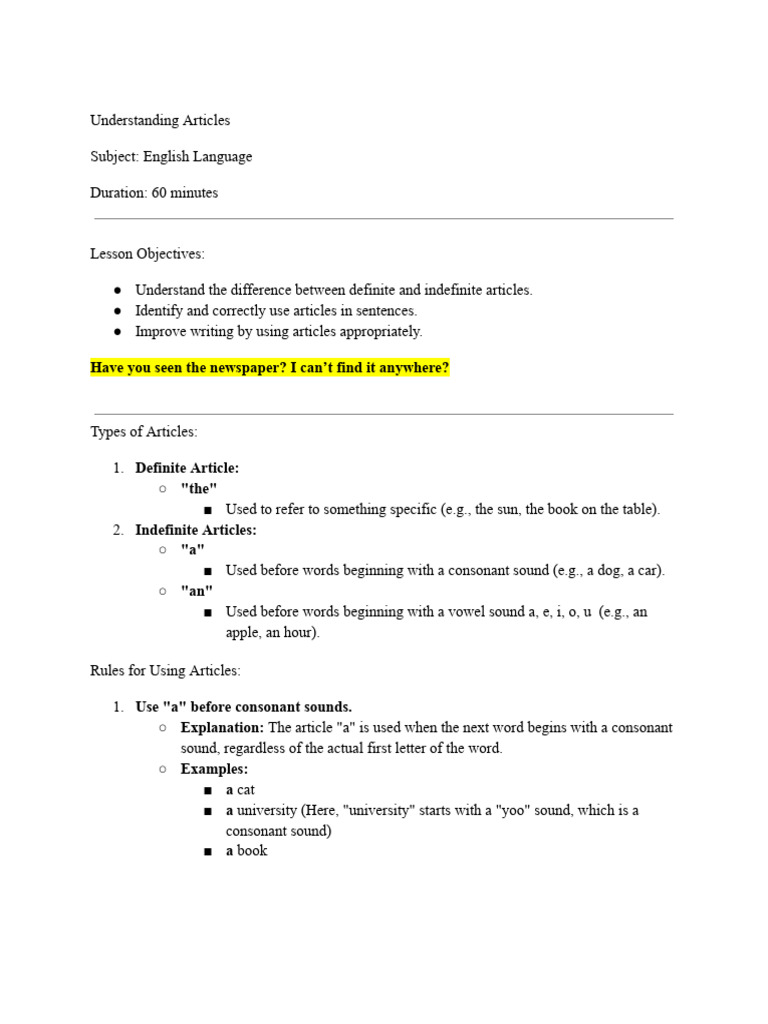 Understanding Articles | PDF | Flowers | Bees