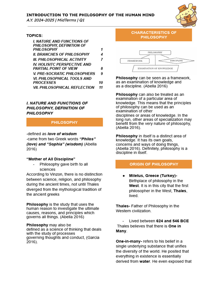 Intro To Philo Reviewer q1s1 | PDF | Knowledge | Reason