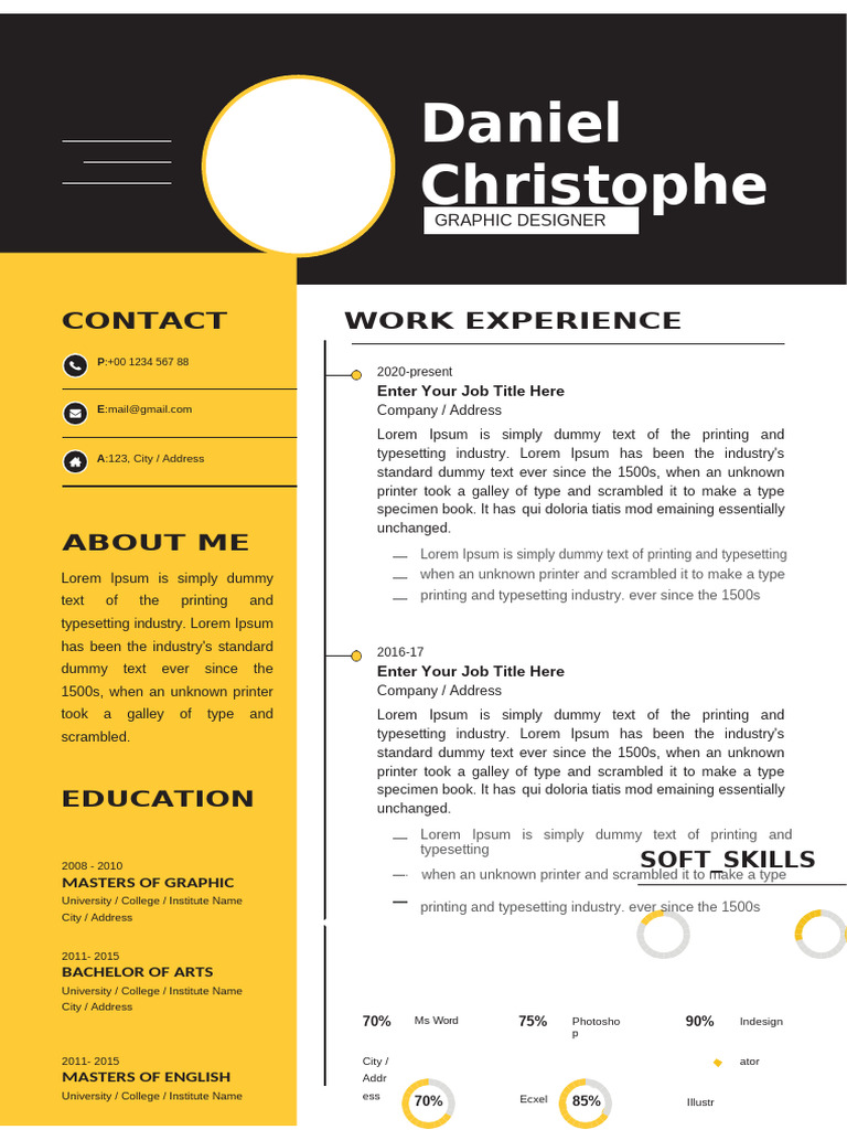 01_Resume Template | PDF | Scripting Language | Cross Platform Software