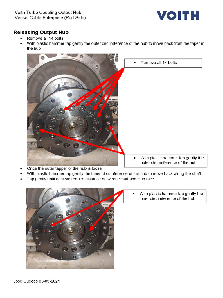 Voith Turbo Coupling T1150DTL Output Hub | PDF