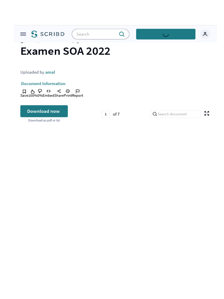 Document699858767examen SOA 2022 | PDF