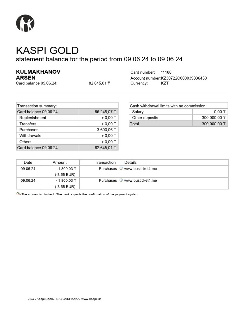 Gold Statement | PDF