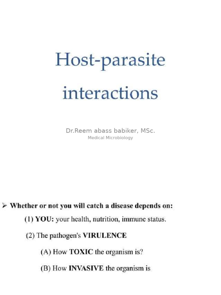 (host parasite interaction) | PDF