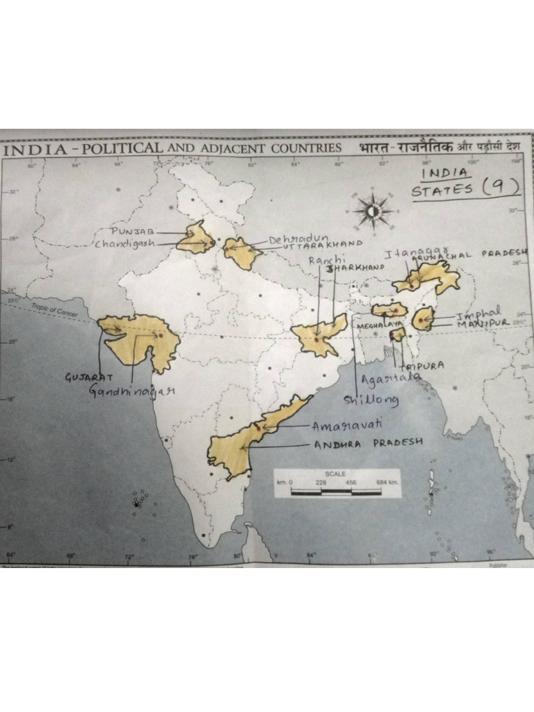 Political Map of India | PDF