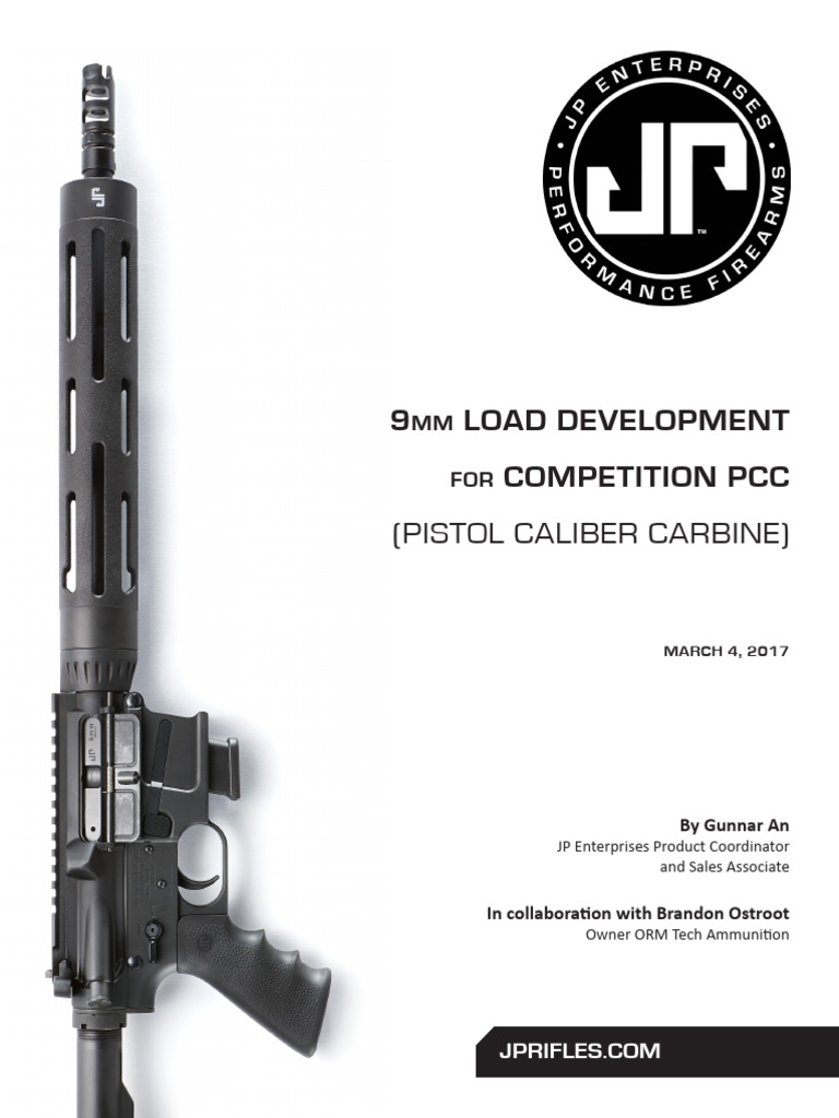 PCC Load Development Article | PDF | Bullet | Cartridge (Firearms)