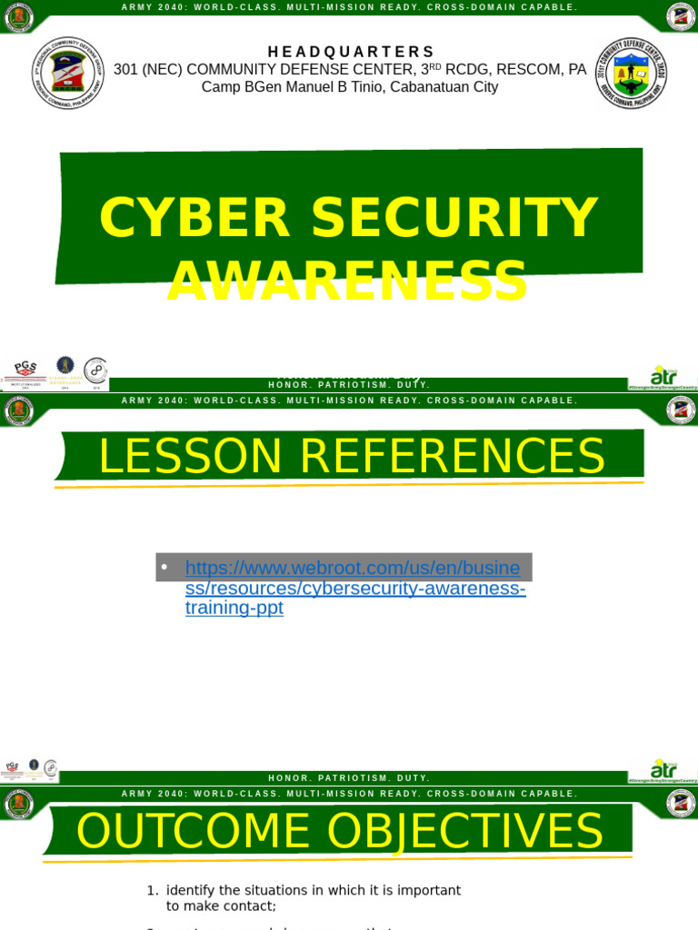 Cyber Security Awareness | PDF | Computer Virus | Antivirus Software
