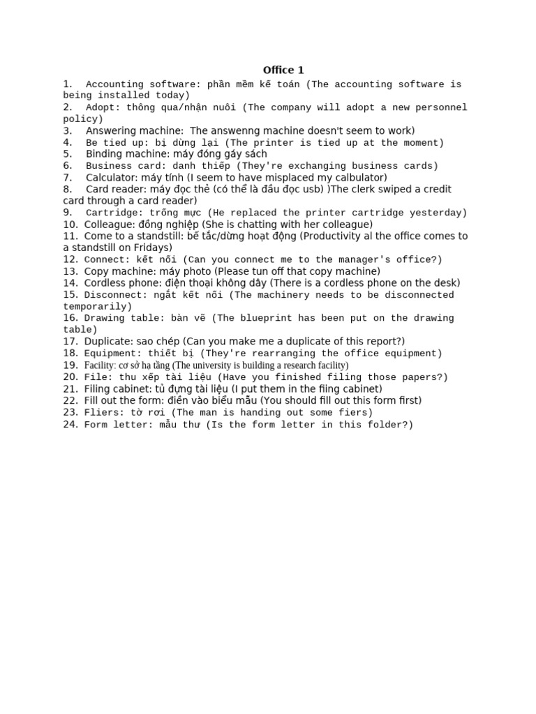 2.1 Office 1 | PDF