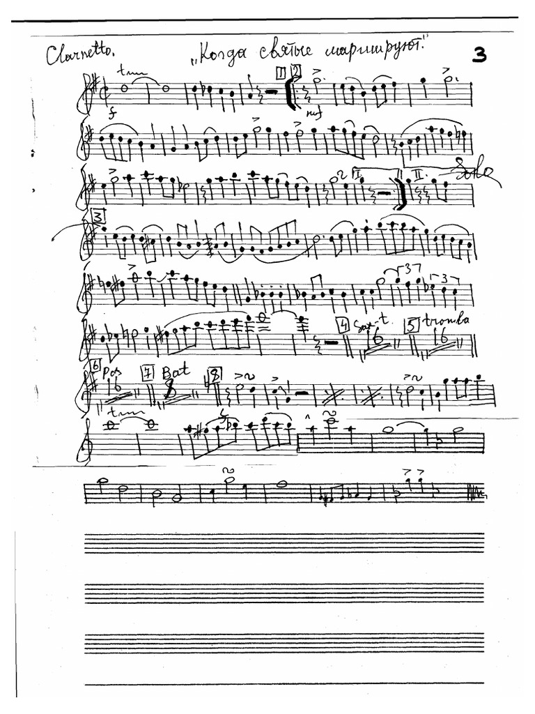 Clarinet 01 | PDF