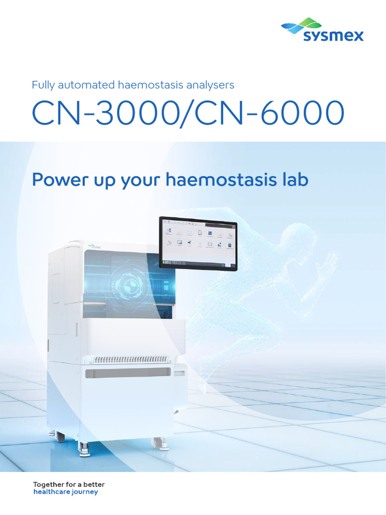 CN-3000 CN-6000 Brochure Sysmex | PDF | Assay | Hemostasis