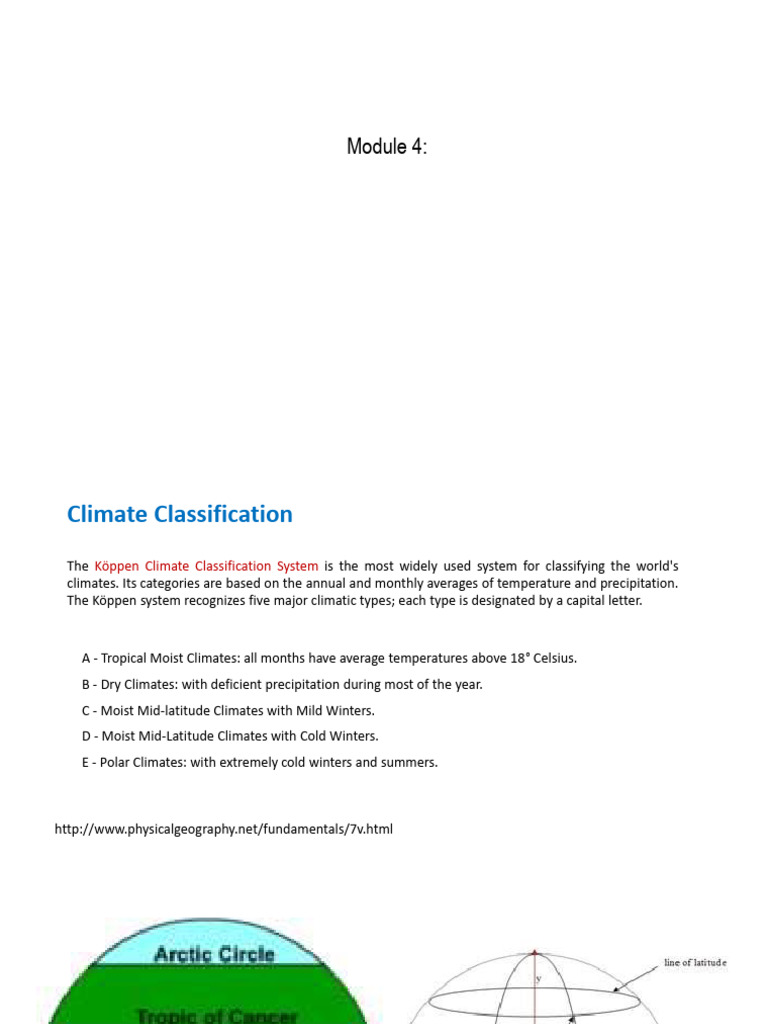 Module-4-Types-of-Climates | PDF | Precipitation | Oceans