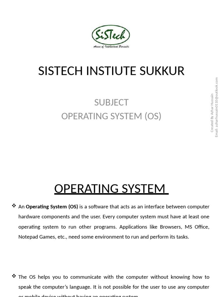 operating System Slides dit-2k22 nb | PDF | Operating System | Mac Os operating System Slides dit-2k22 nb | PDF | Operating System | Mac Os