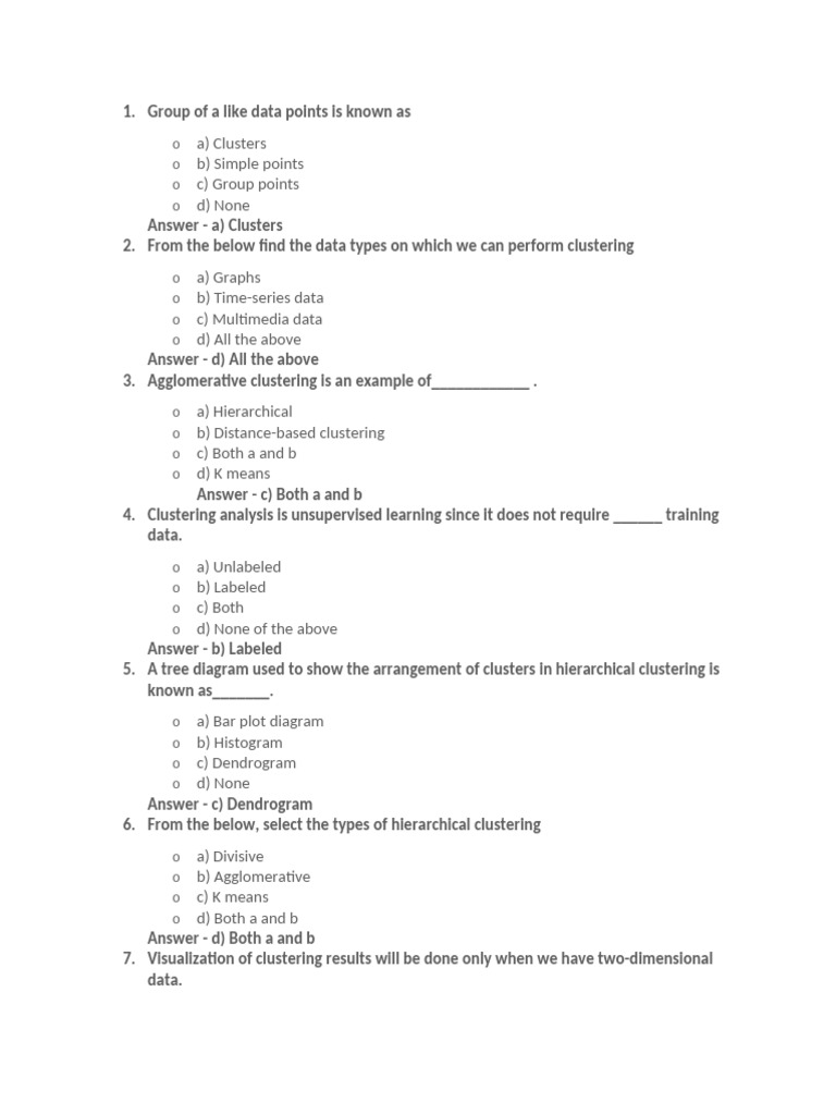 Clustering | PDF | Cluster Analysis | Statistical Analysis Clustering | PDF | Cluster Analysis | Statistical Analysis