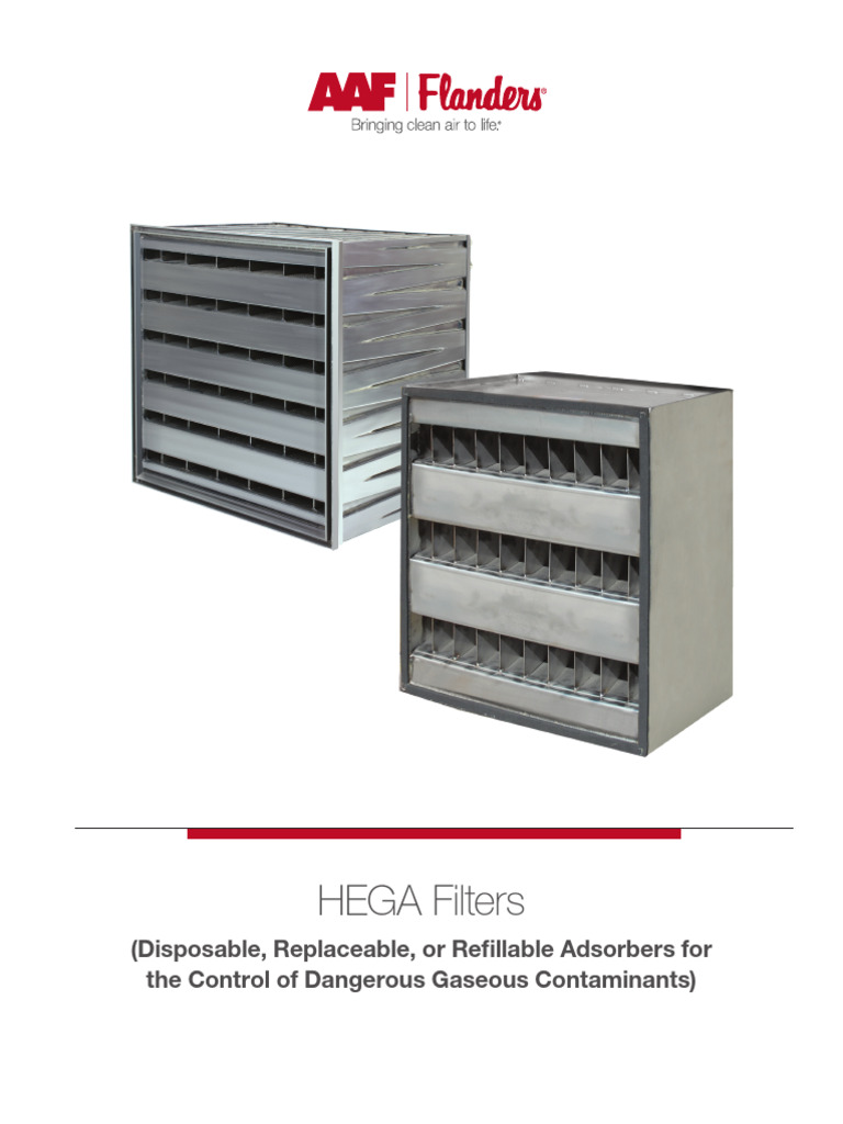 AAF Flanders HEGA - Filters - CSP 3 108 | PDF | Adsorption | Materials