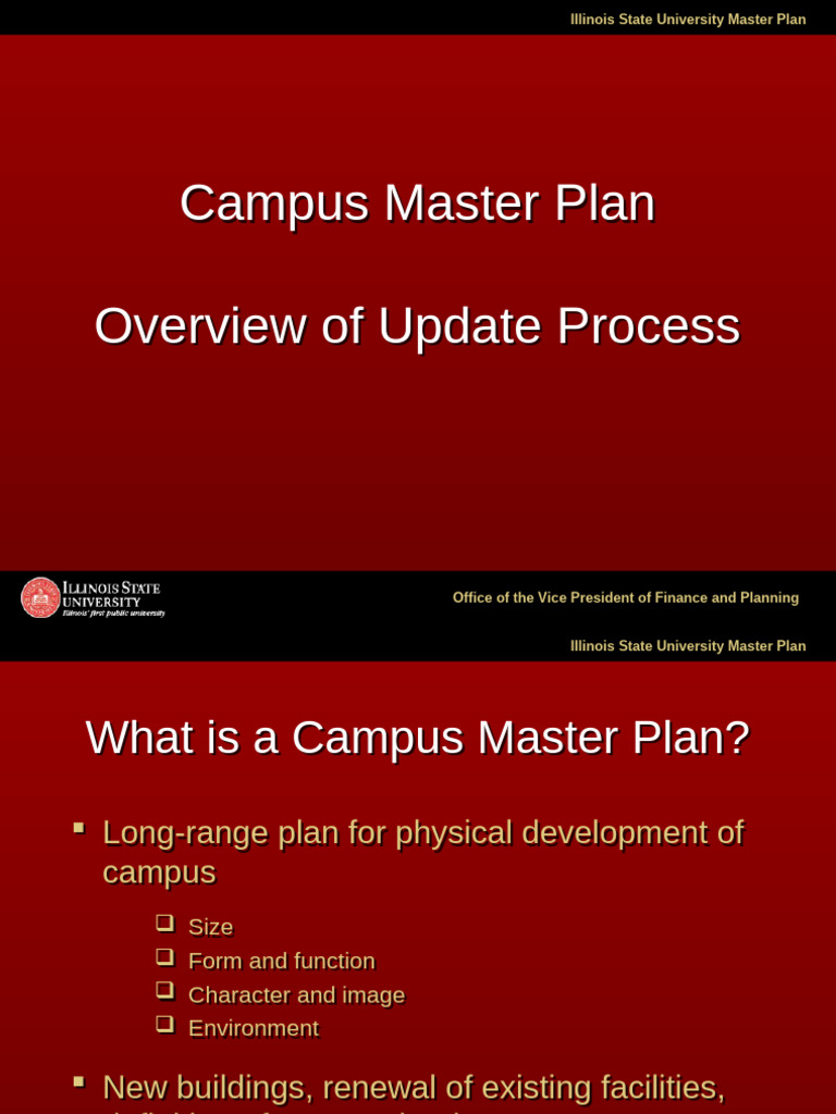 Overview of Master Plan (1) | PDF