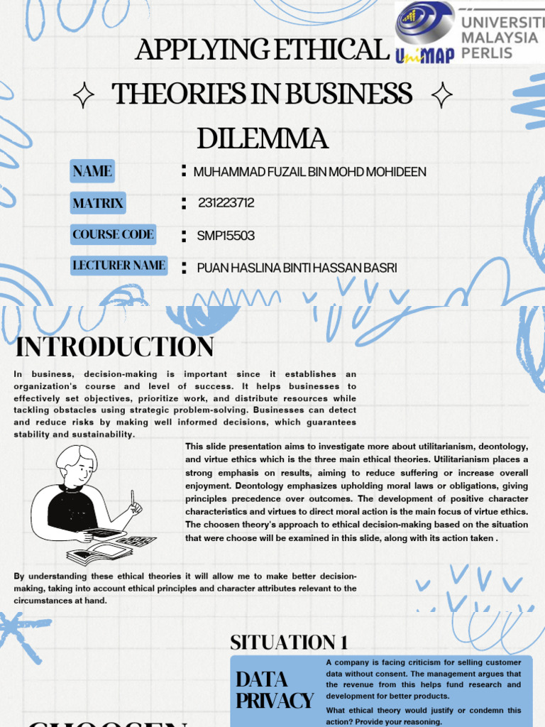 Business Ethics Individual Assignment | PDF | Utilitarianism
