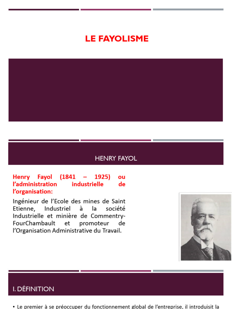 Les principes du fayolisme en management | PDF | Business