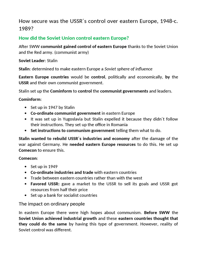 How Secure Was The USSR | PDF | Soviet Union | World Politics