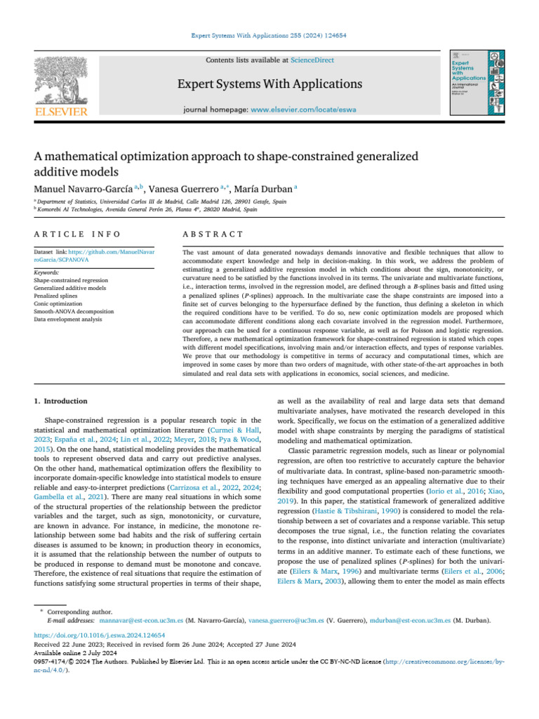A Mathematical Optimization Approach To Shape Const - 2024 - Expert Systems With | PDF ...