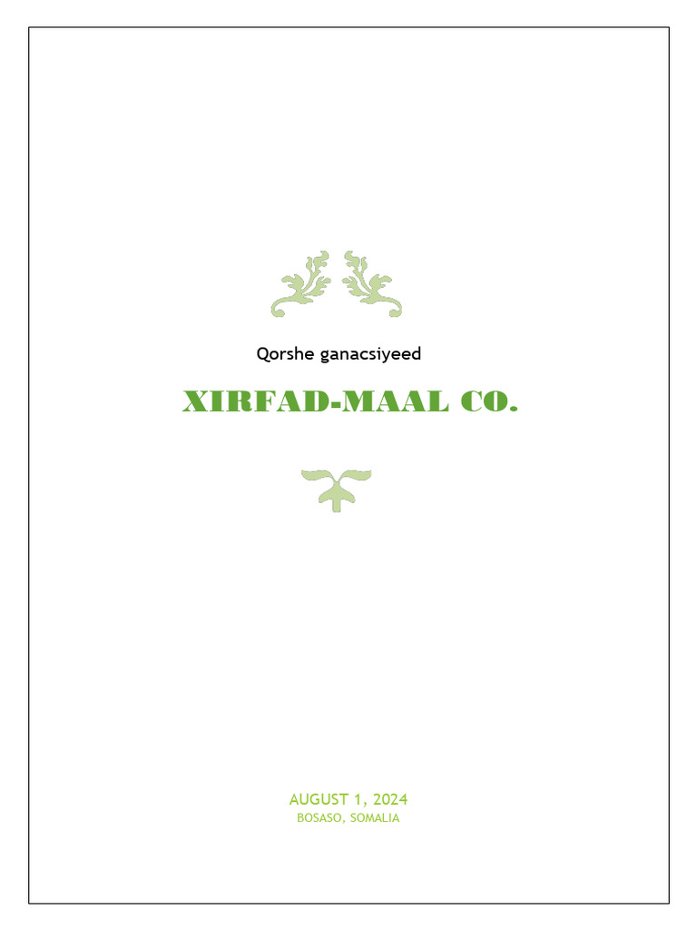 Xirfad Maal Co | PDF