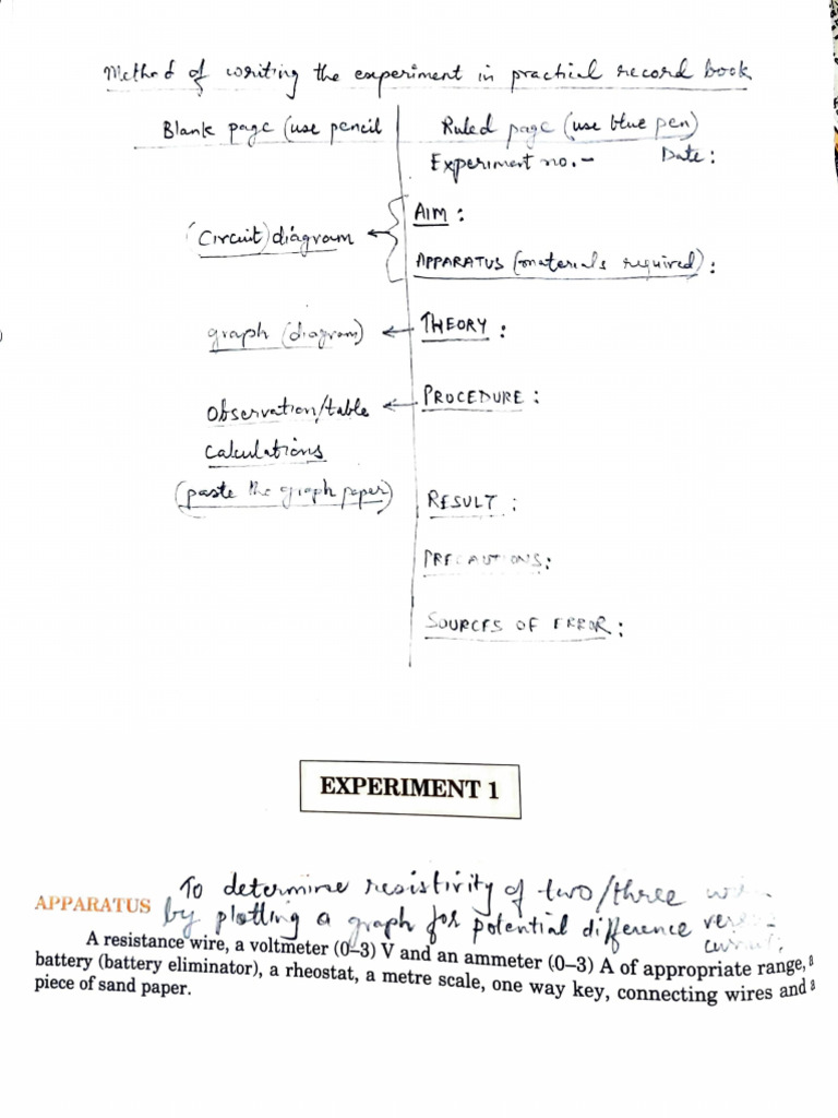 XII - Exp 1 - Resistivity V-I Graph | PDF | Building Engineering | Applied And Interdisciplinary ...