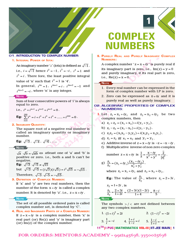 MATHEMATICS Modules | PDF | Complex Number | Numbers