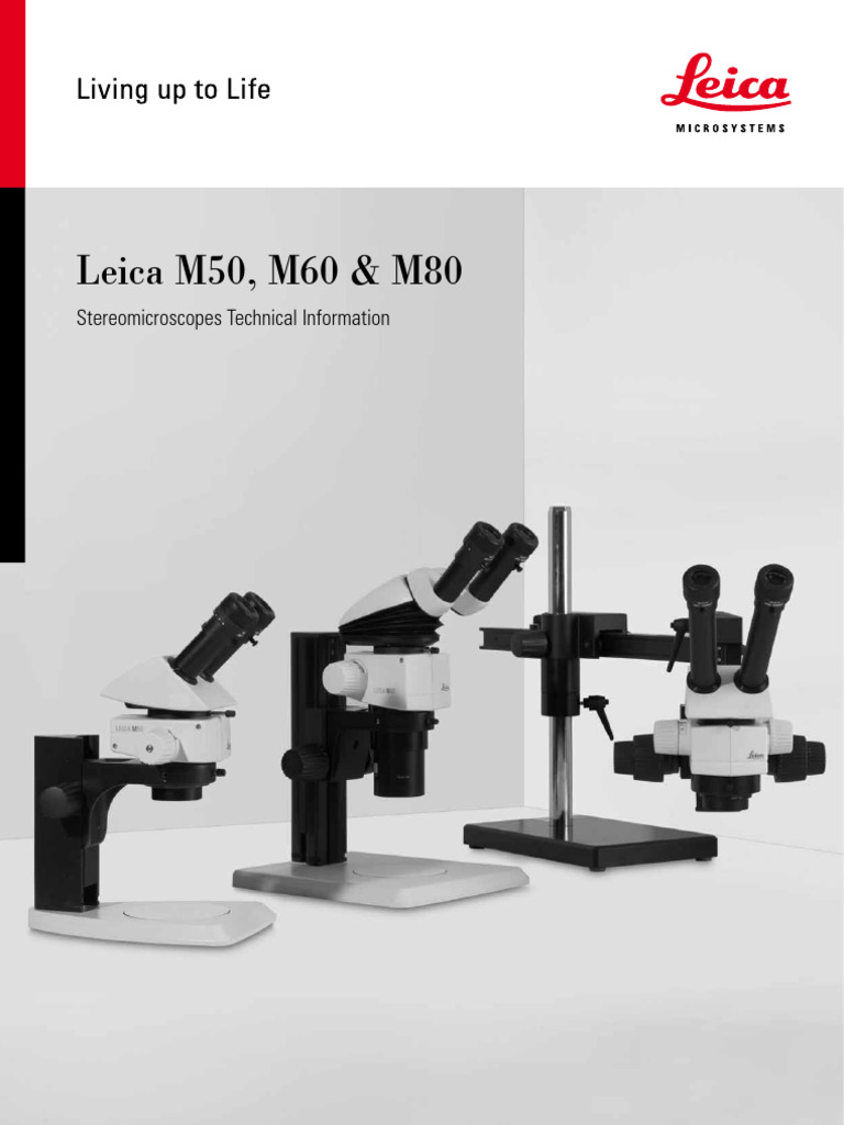 Leica M50-M60-M80 TechData en | PDF | Zoom Lens | Glass Engineering And ...