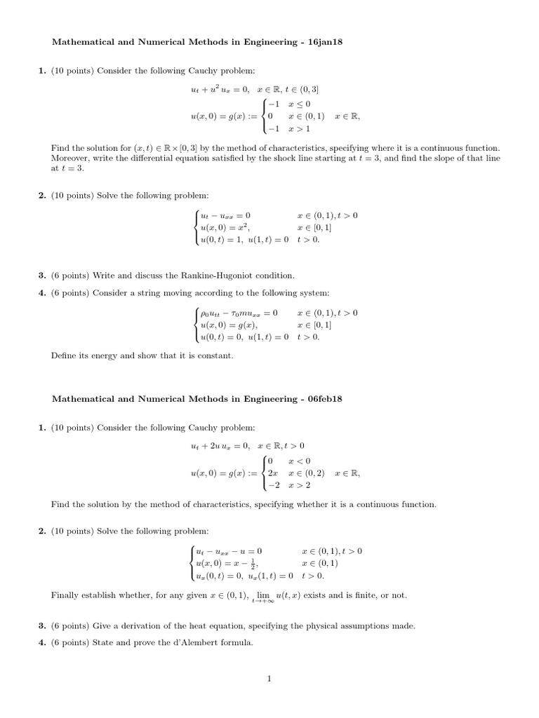 Mathematical Methods in Engineering Solutions | PDF | Mathematical ...