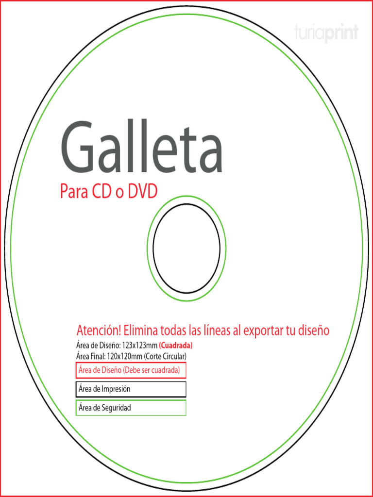Plantilla CD Galleta | PDF