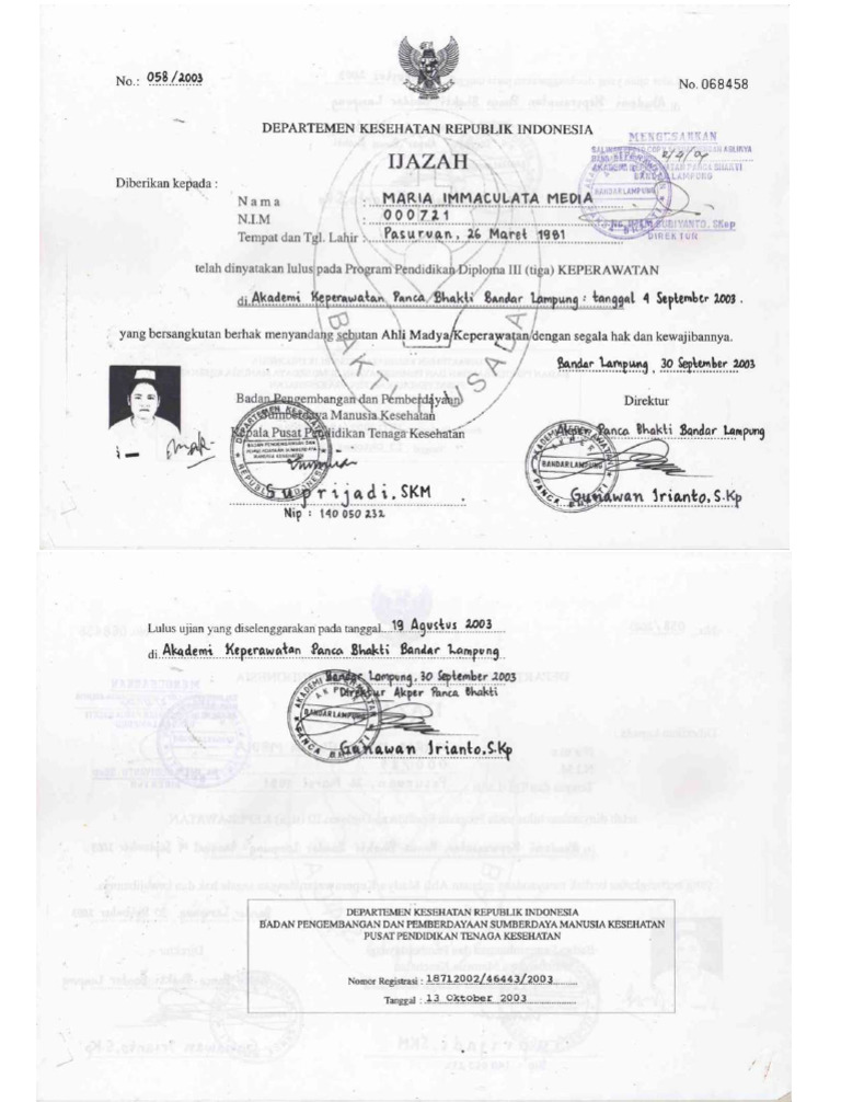 IJAZAH_ maria imm | PDF