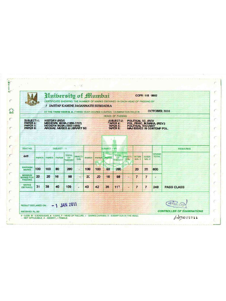 Proof of Education Qualification - Graduate | PDF