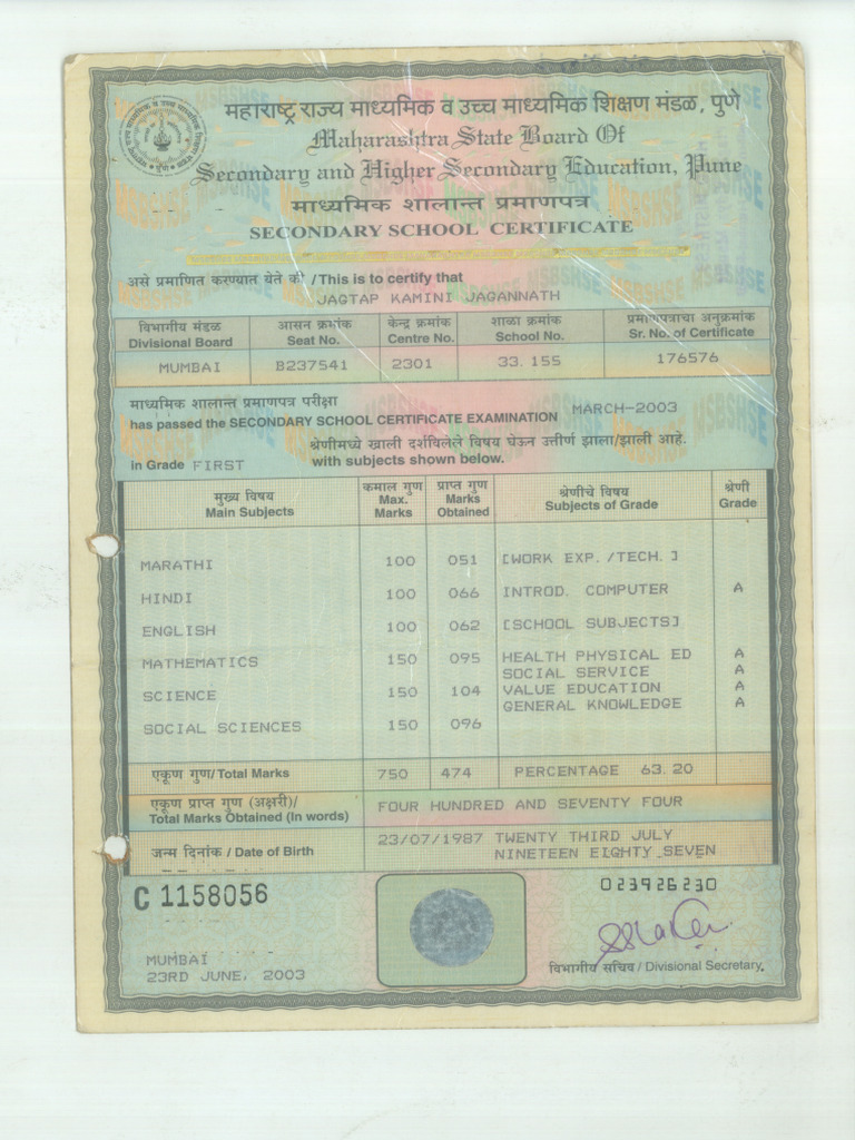 10th or Equivalent Examination Proof | PDF