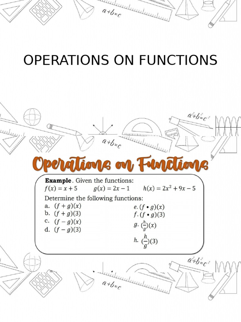 3.operations On Functions | PDF
