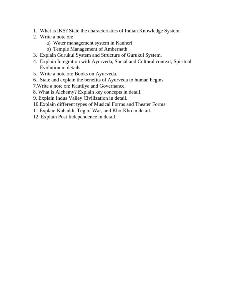 Indian Knowledge Systems Overview | PDF