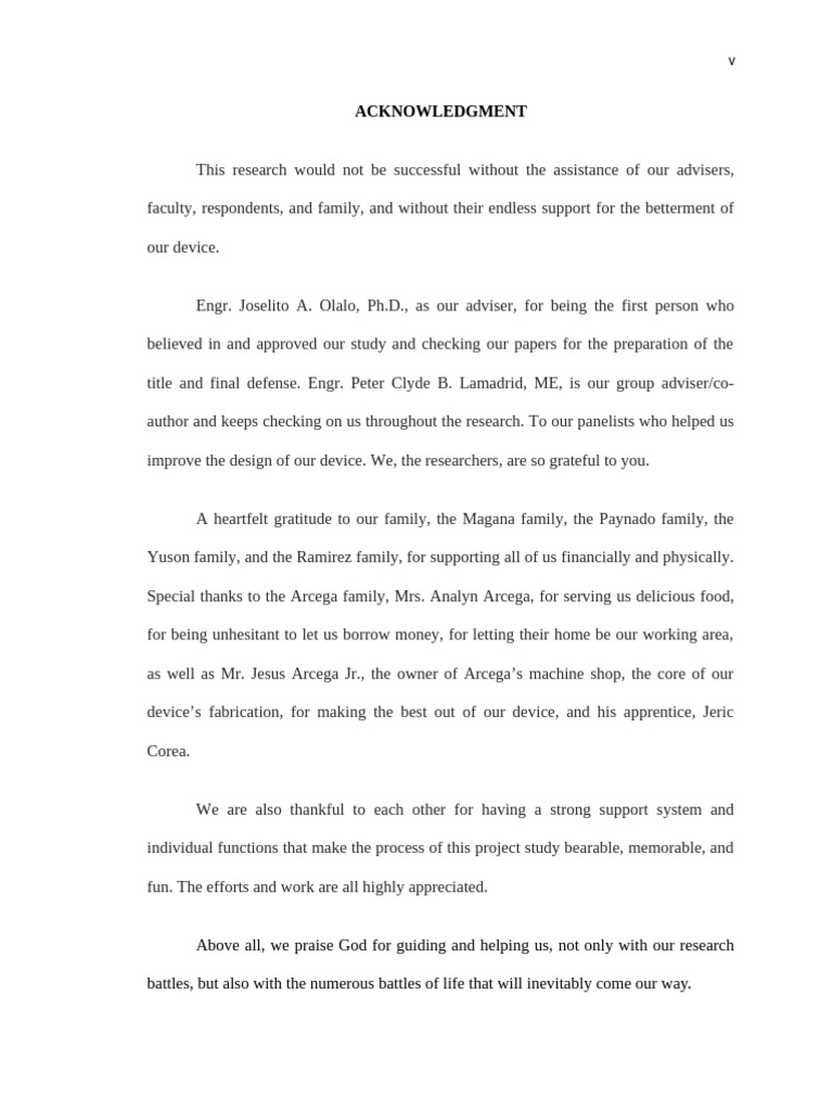 Acknowledgment of Research Support | PDF