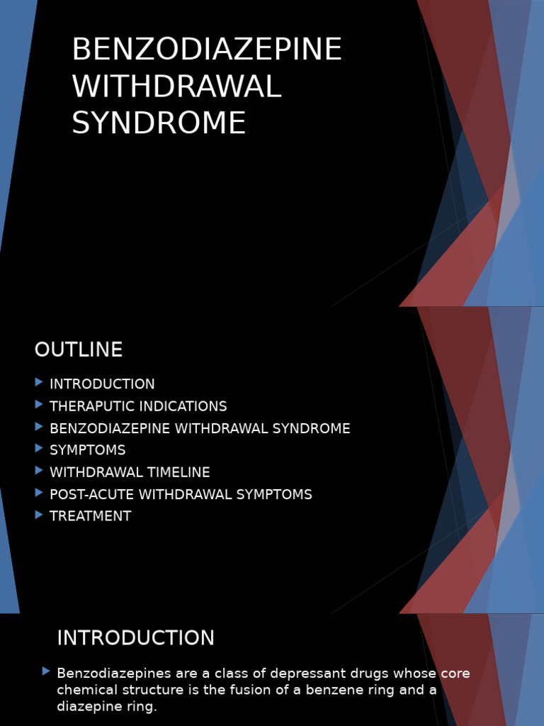Benzodiazepine Withdrawal Overview | PDF | Benzodiazepine | Drug Withdrawal