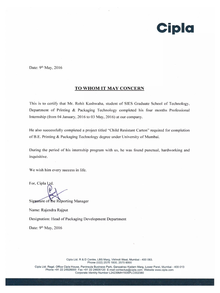 Experience-Certificate-Rohit-Kushwaha-1-2048 | PDF