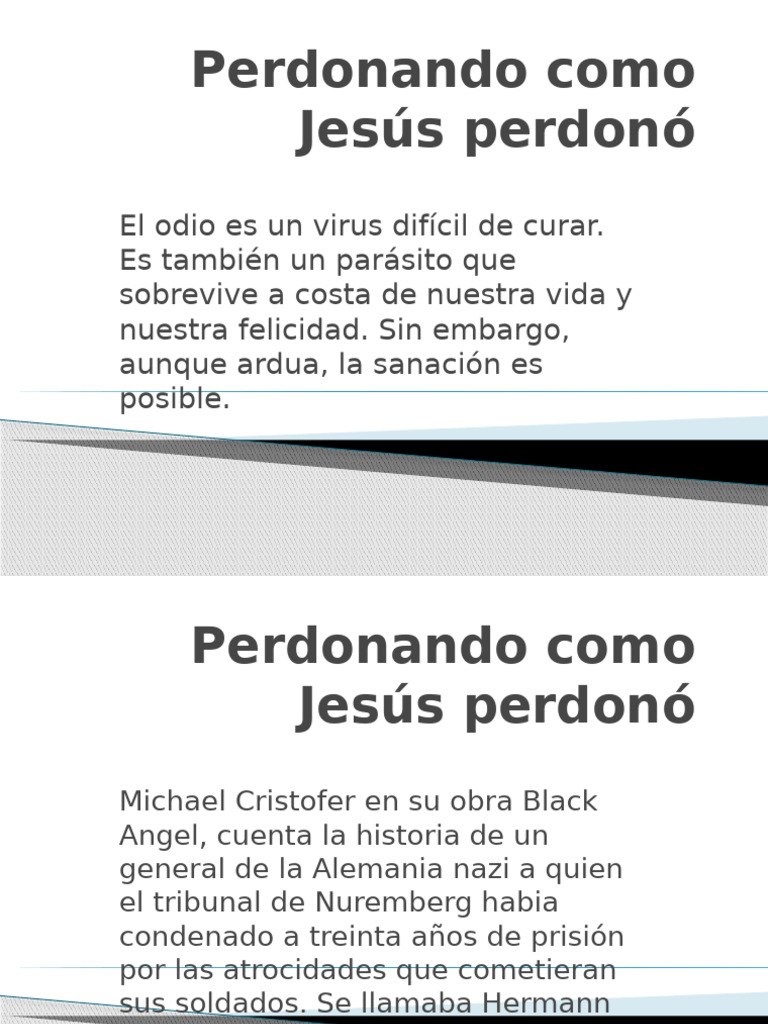 Perdonar Como Jesús Perdonó | PDF | Jesús | Creencia religiosa y doctrina