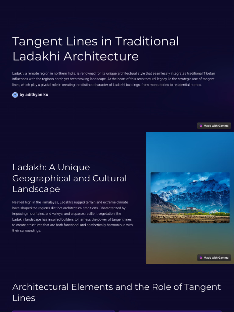 Tangent Lines in Traditional Ladakhi Architecture | PDF | Window ...