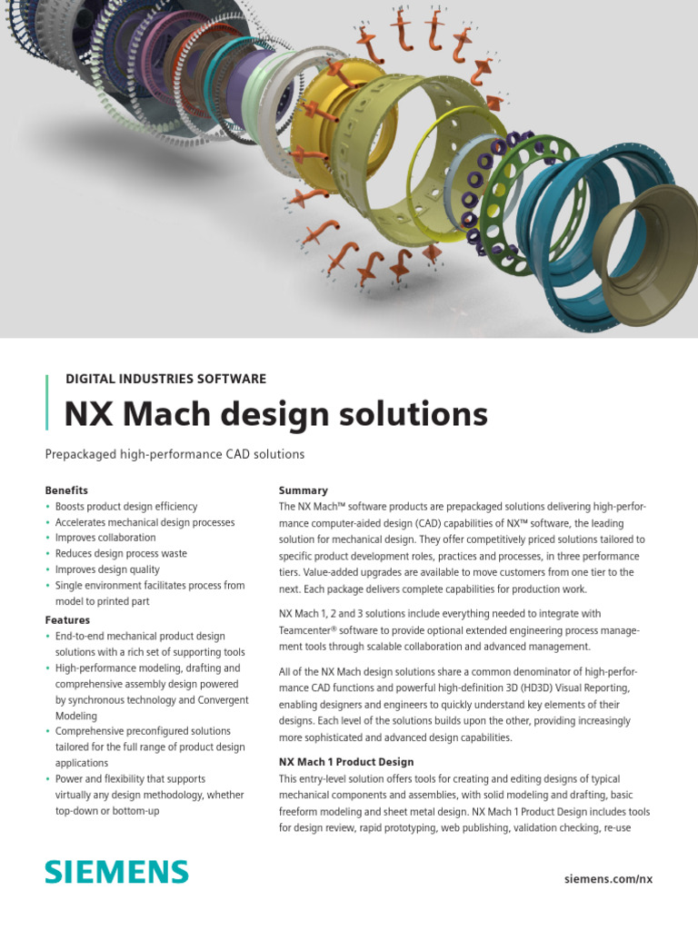 Siemens SW NX Mach Design Solutions Fact Sheet (WEB USE ONLY) | PDF ...