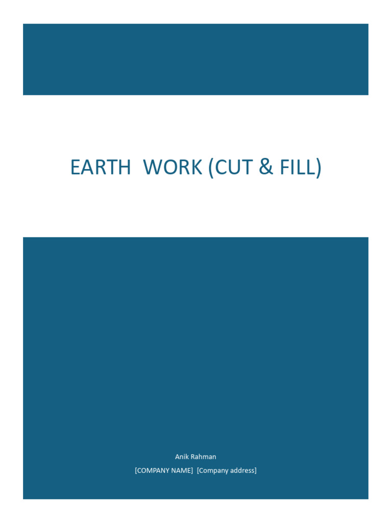 Earth Work Cut and Fill Calculations | PDF