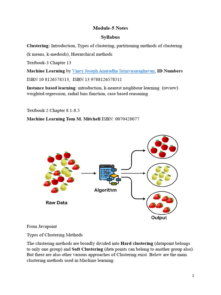 Clustering Methods in Machine Learning | PDF | Cluster Analysis | Machine Learning