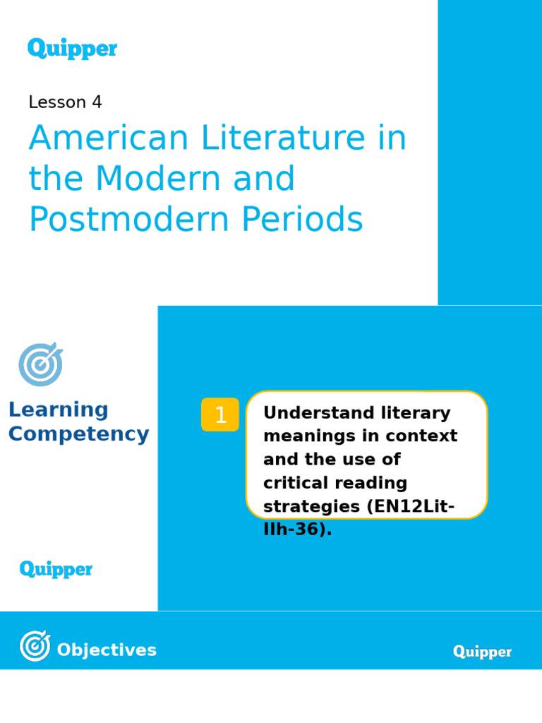 21st Century Literature - Unit 15 - Lesson 4 - American Literature in ...