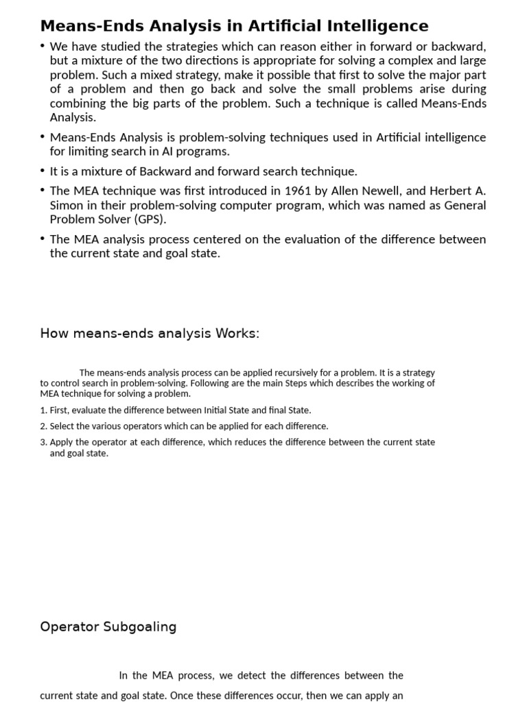 Mean Ends Analysis Algorithm | PDF | Cognitive Science | Algorithms