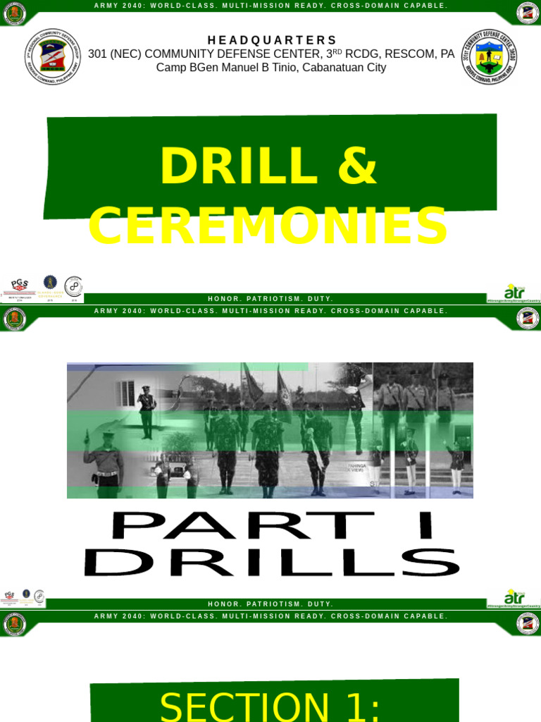 Army 2040 Drill and Ceremony Manual | PDF | Tone (Linguistics) | Foot