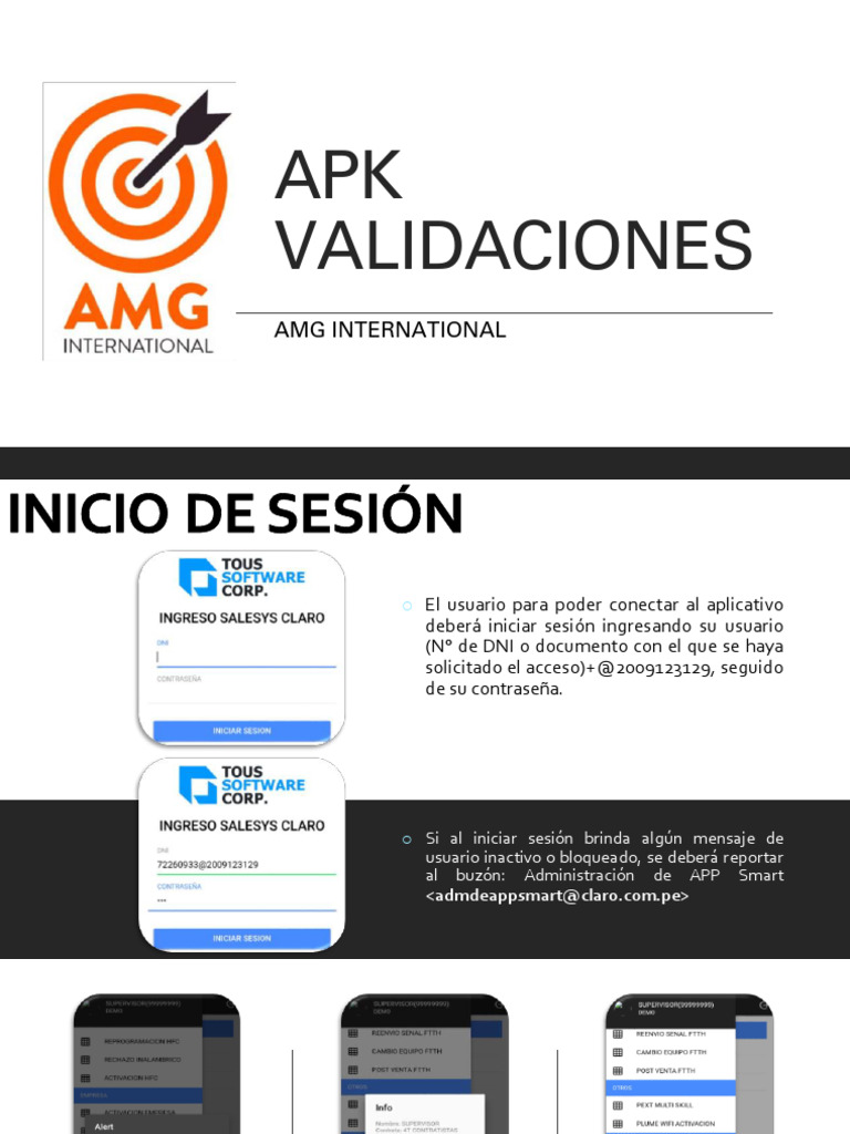 Guía de Validaciones para APK AMG | PDF | Informática