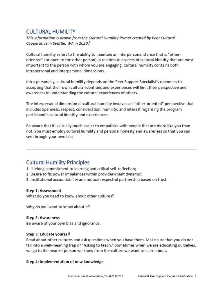 CH Cultural-Humility | PDF | Gender | Gender Studies