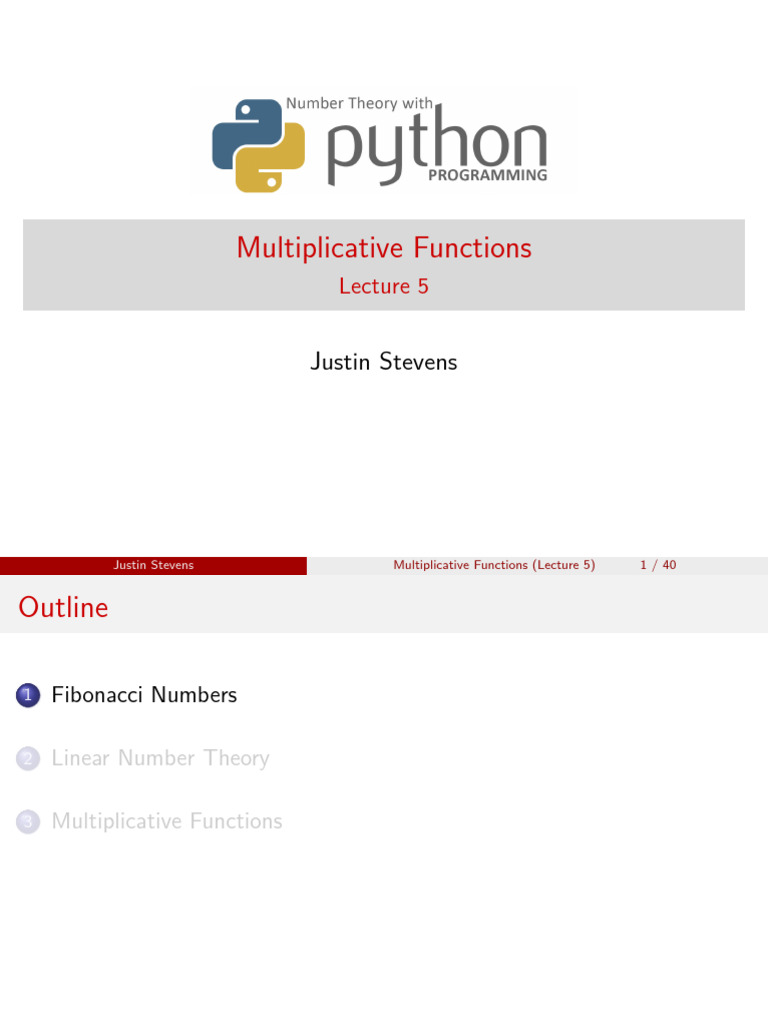 5-multiplicative-lecture1 | PDF | Mathematics | Number Theory